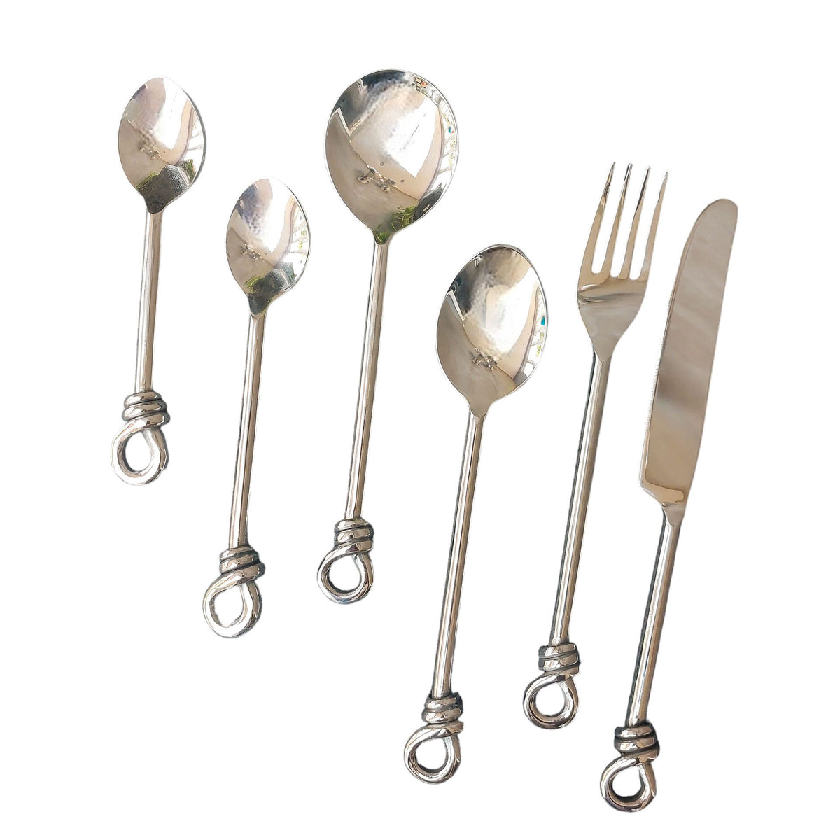 6 Piece Gloss Finish Stainless Steel Cutlery set - Sample | Anav